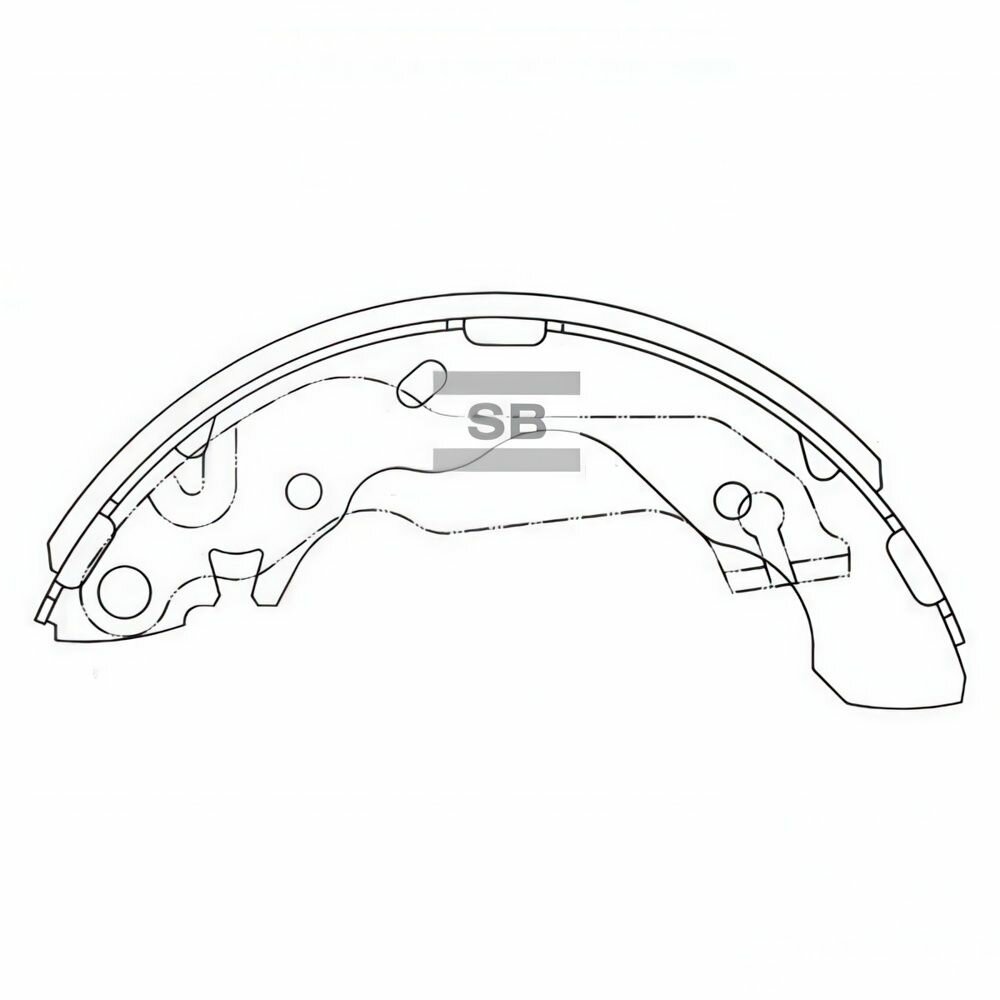 Колодки тормозные барабанные задние для Хендай Купе, Лантра арт SA062 Sangsin Brake
