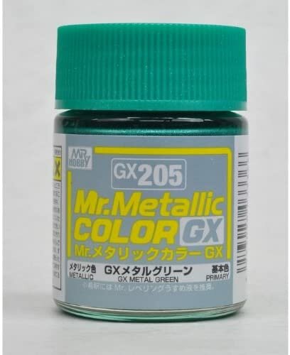 GX205 краска художественная т. м. MR.HOBBY 18мл Metal Green