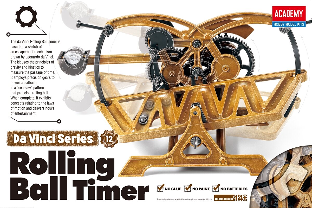 Сборная модель DAVINCI ROLLING BALL TIMER, артикул 18174
