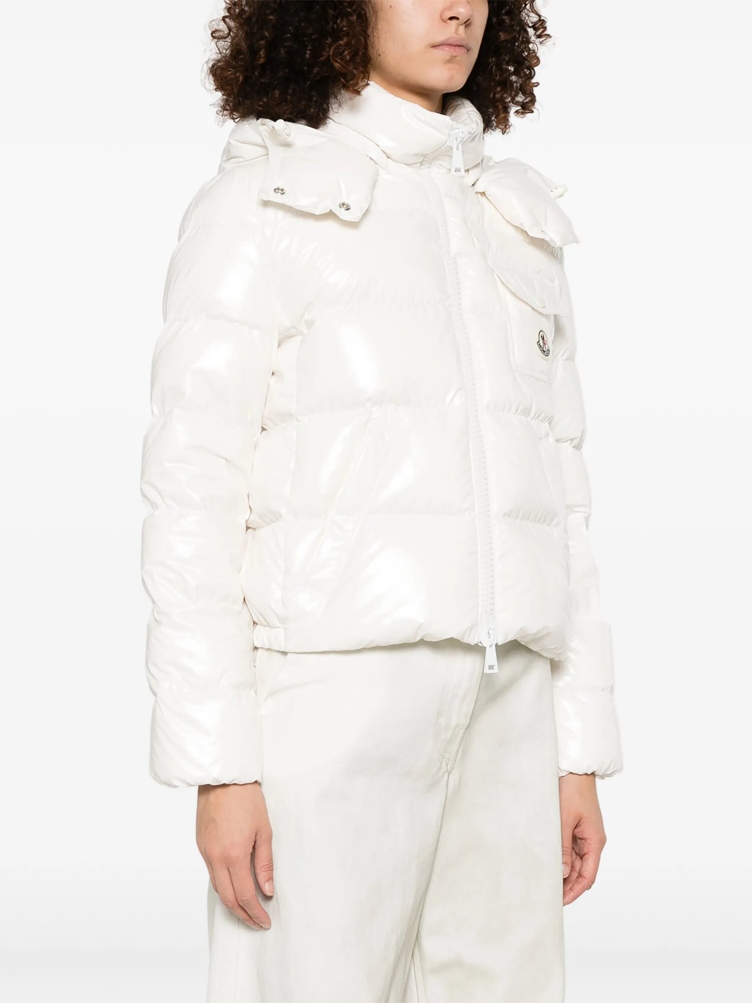 Куртка Moncler Andro, размер 38, белый — фото 1