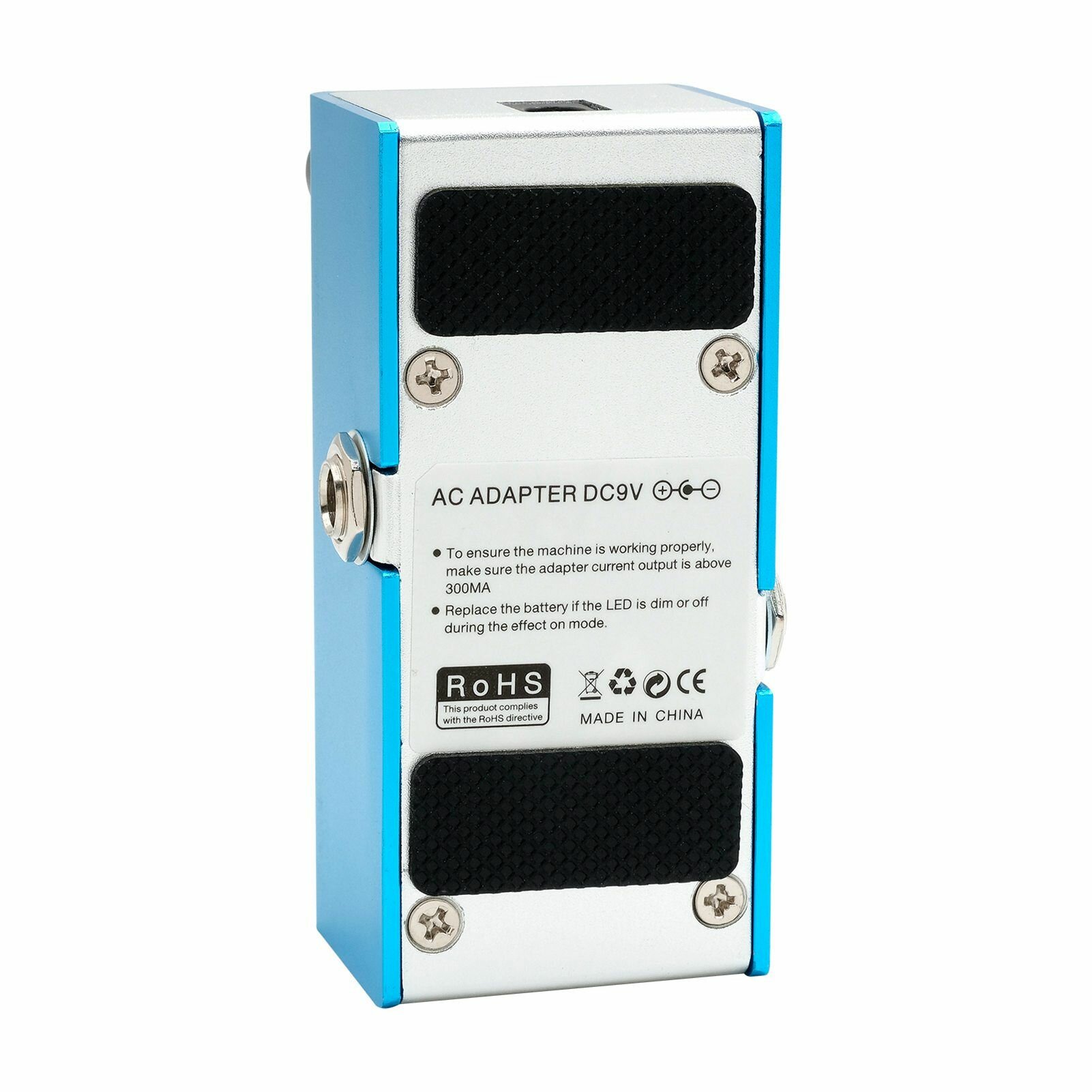 Электрогитара IRIN EF-03 с эффектом Crunch Distortion, миниатюрный эффектор с истинным обходом, портативный, с светодиодным индикатором (синий)