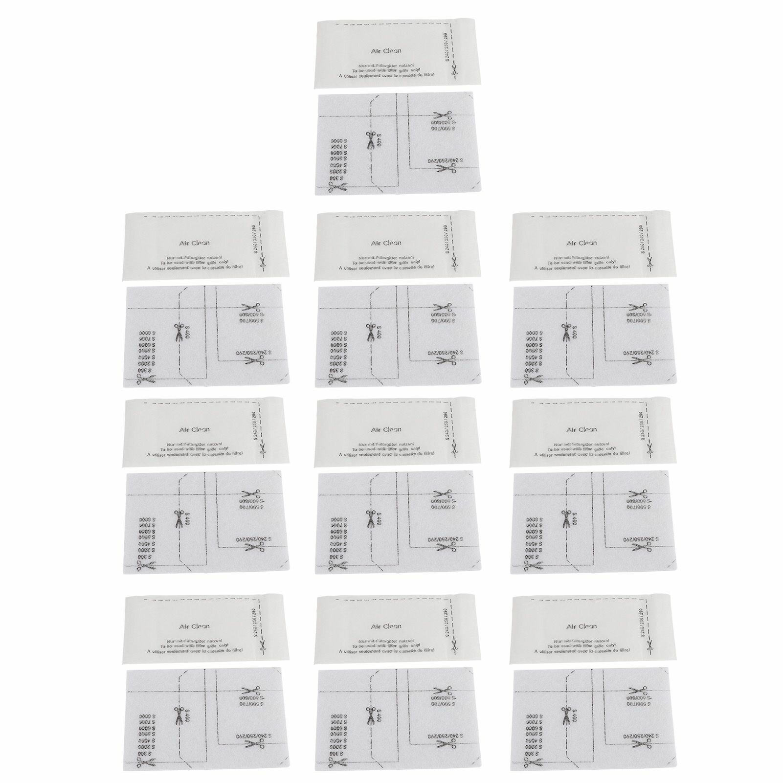 Набор из 10 фильтров для пылесоса, в комплекте сменные фильтры для Miele FJM GN, белый