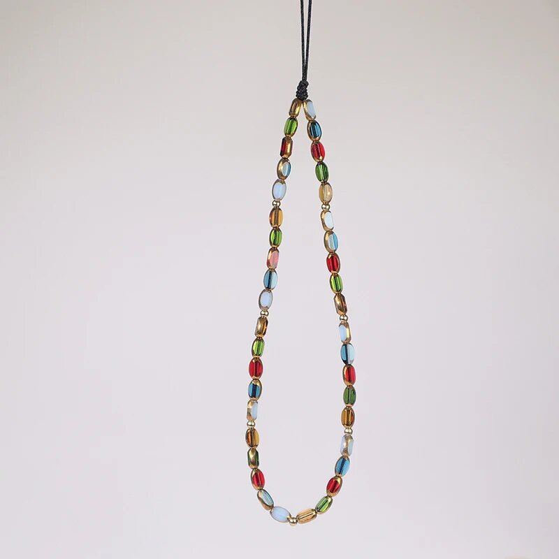 1P Y2K Sweet Beads, брелок для мобильного телефона, браслет, анти-потерянный кулон для камеры мобильного телефона C, красочный ремешок для телефона из бисера в стиле бохо