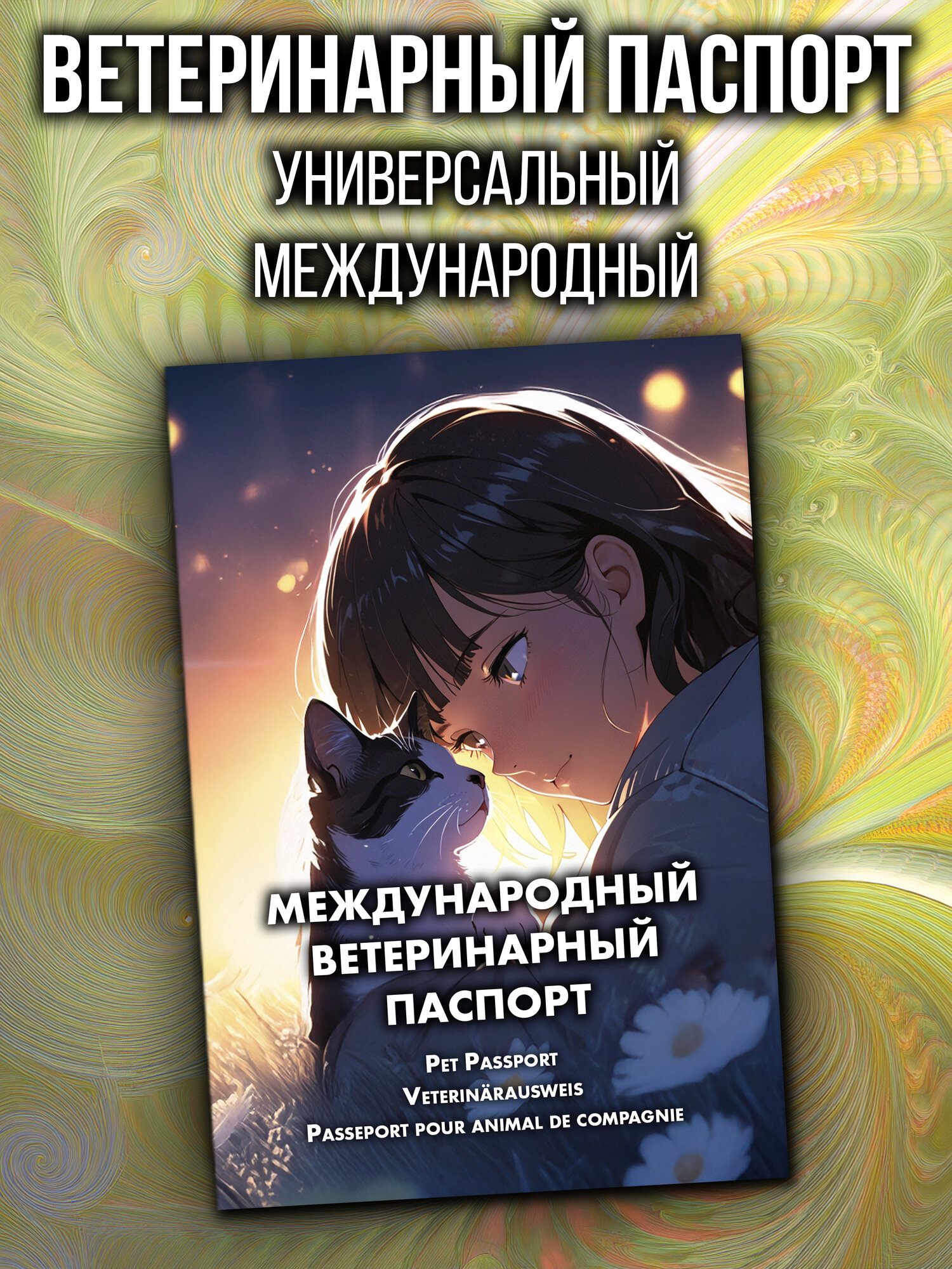 Ветеринарный паспорт для кошек, собак и любых других домашних животных, международный