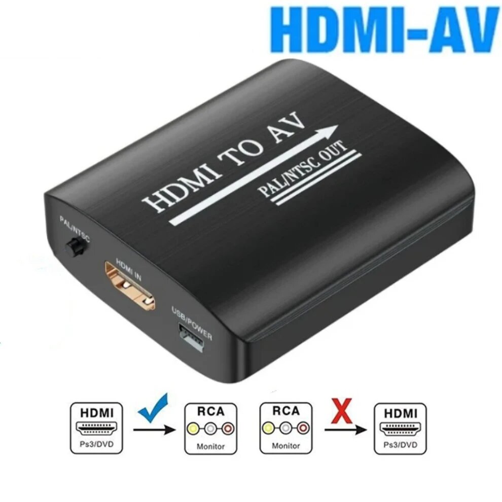 LccKaa HDMI в AV конвертер