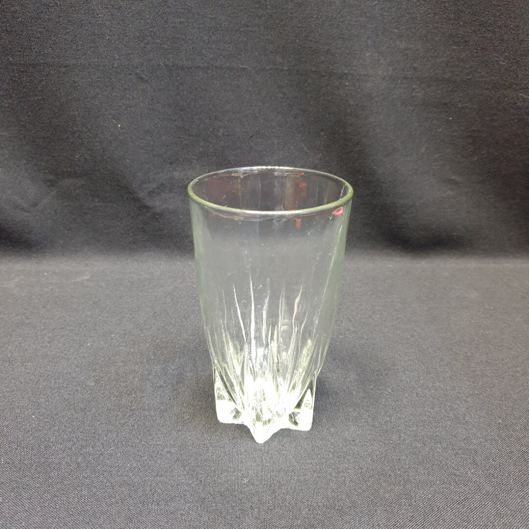 Стакан "Ракета", уршельский стекольный завод, h 12.5 см V 250 мл , винтаж, СССР