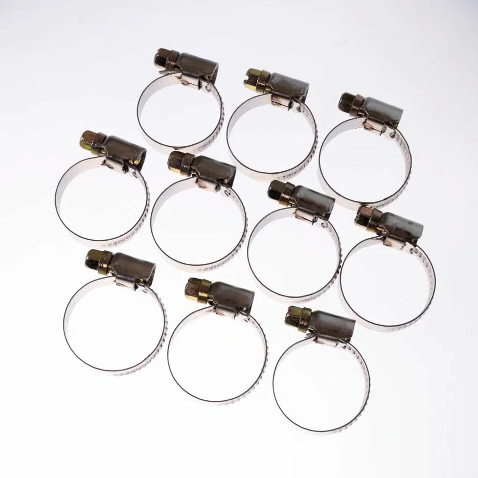 Хомут HG червячный 18-28 мм, 10 шт