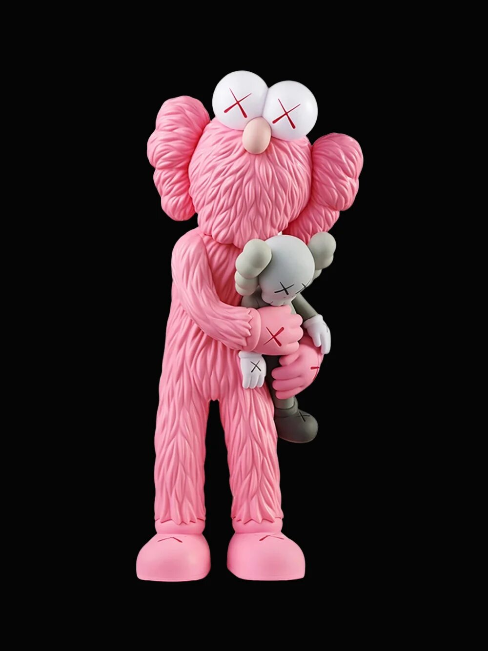Коллекционная оригинальная фигура Kaws Take / 34 см высота / Винил / Дата выхода 2020 год / Розовый