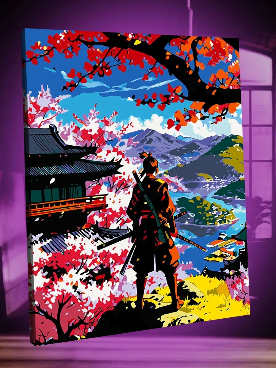 Картина по номерам Самураи