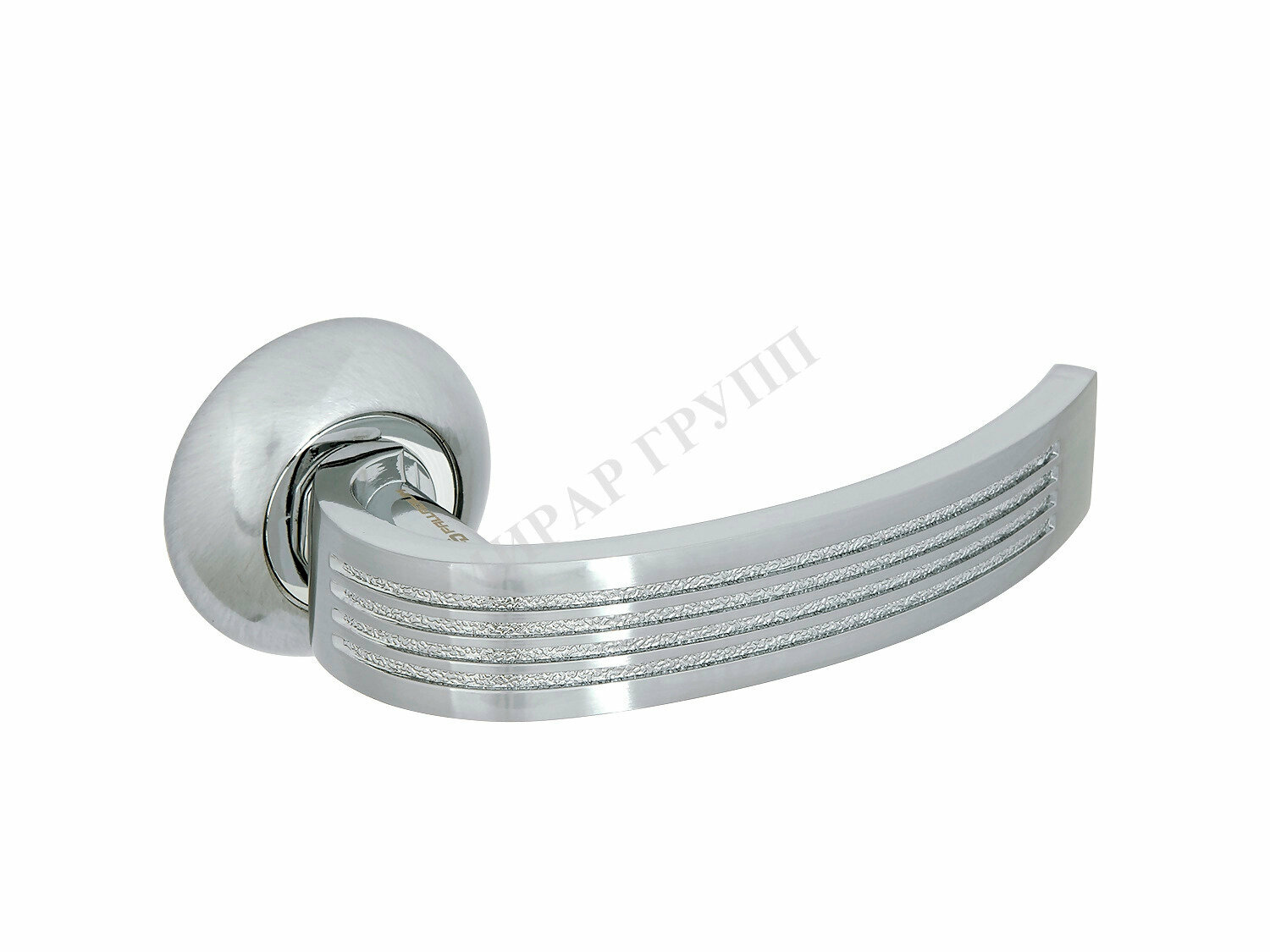 Дверная ручка Palladium "Dorico" матовый хром