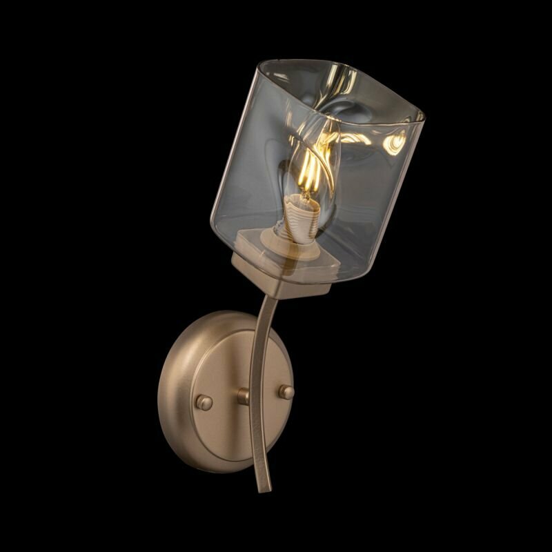 Бра FREYA Isabella FR5095WL-01G, плафон из стекла, IP20, E14, 40 Вт, золото