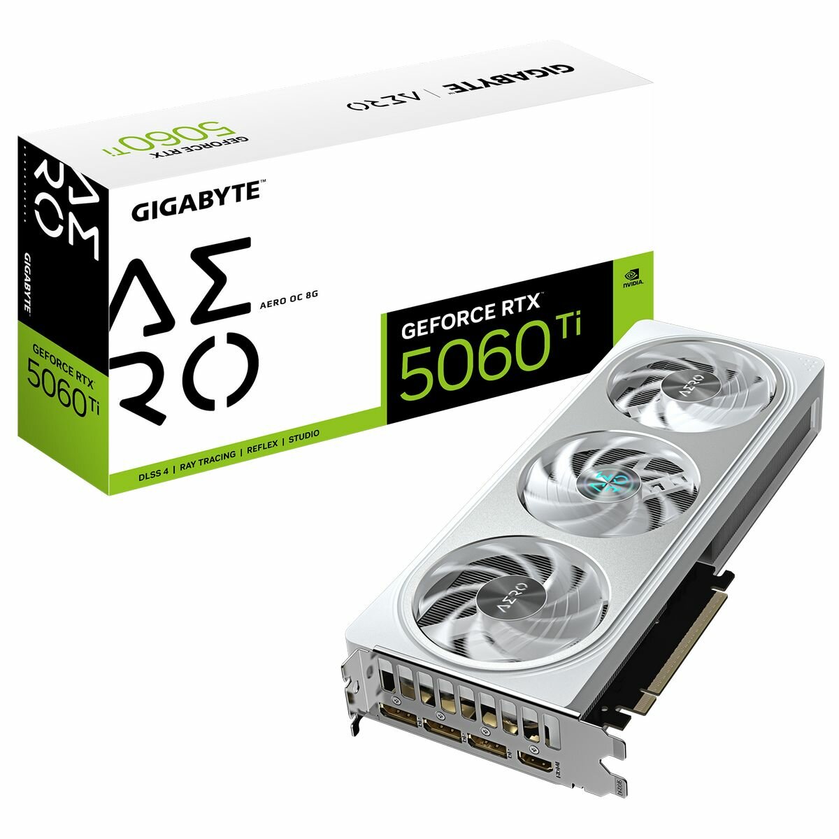 Видеокарта Gigabyte RTX5060Ti AERO OC 8GB GDDR7 128bit 3xDP HDMI 3FAN RTL