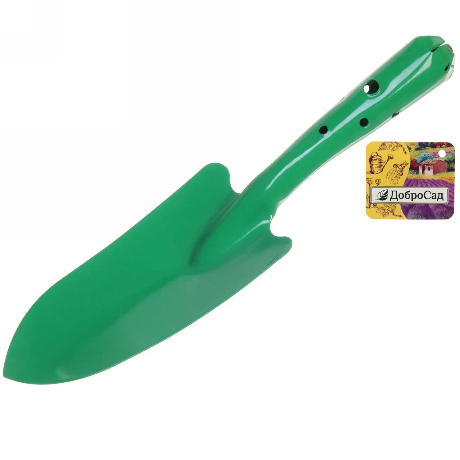 Совок посадочный «Росток» 27х8см, цельнометаллический, удобный и долговечный инструмент