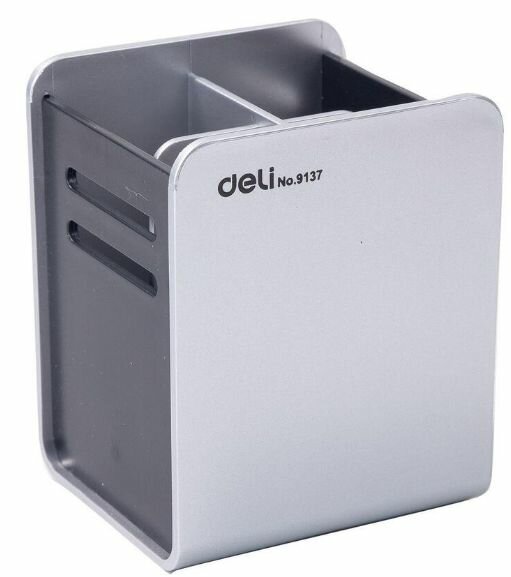 Подставка-органайзер для канцелярских принадлежностей Deli 4 отделения 11x9x7.9 см