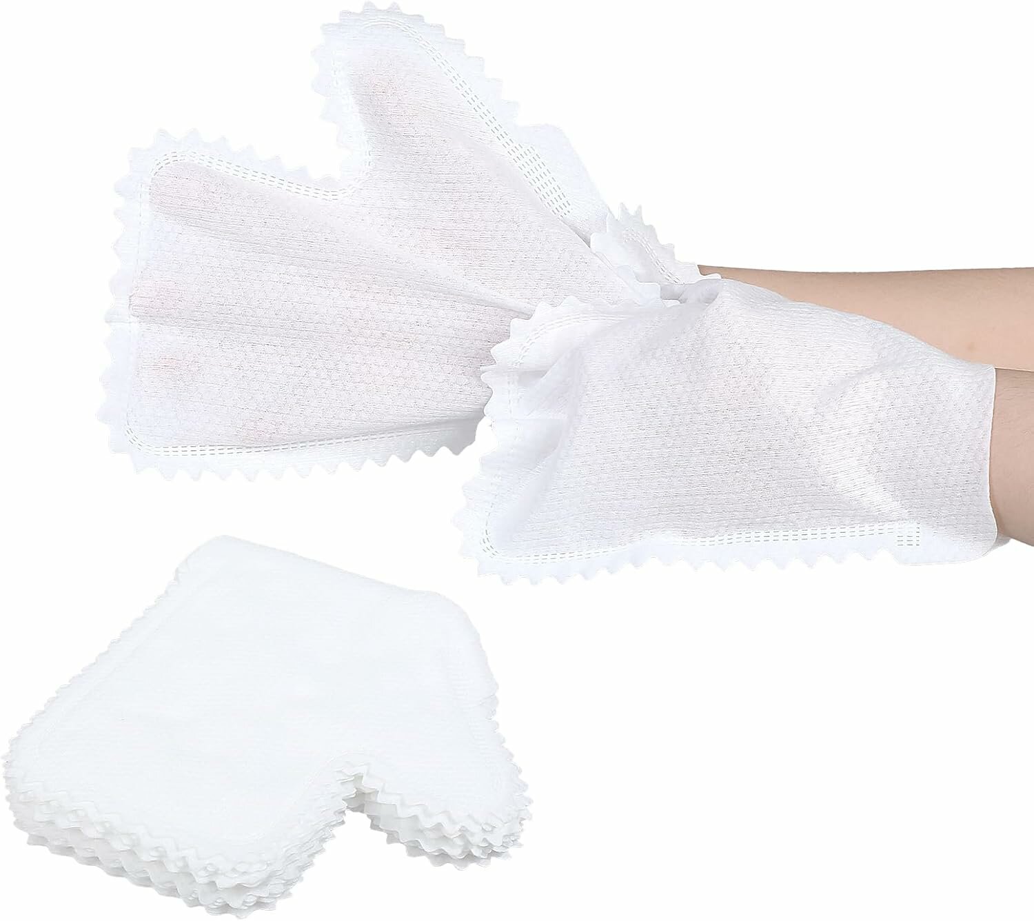 10 ПК Снежные Микрофайберные Пылесосные Полотенца Перчатки, Пленки, Удаление Захватывает и Блокирует, НеТканевые Чистящие Двусторонние Одноразовые Рыбацкие чешуйчатые Удаление Перчатки, 22.5 x 20 см/8.9 x 7.9 дюйма, Материал: не ткань