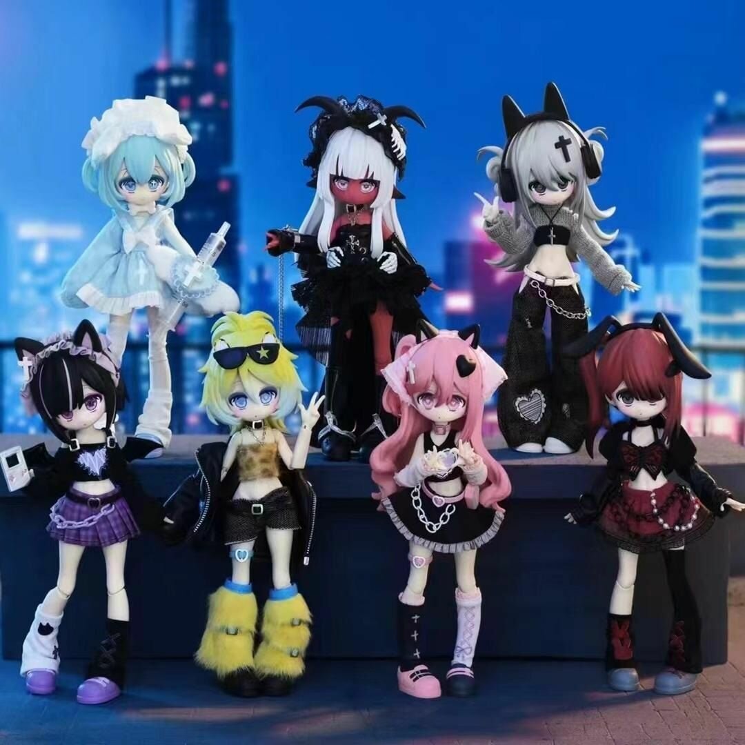 LEI-Doll Кукла BJD 1/12 шарнирная аниме с одеждой и аксессуарами. коллекционная. подарок для девочек