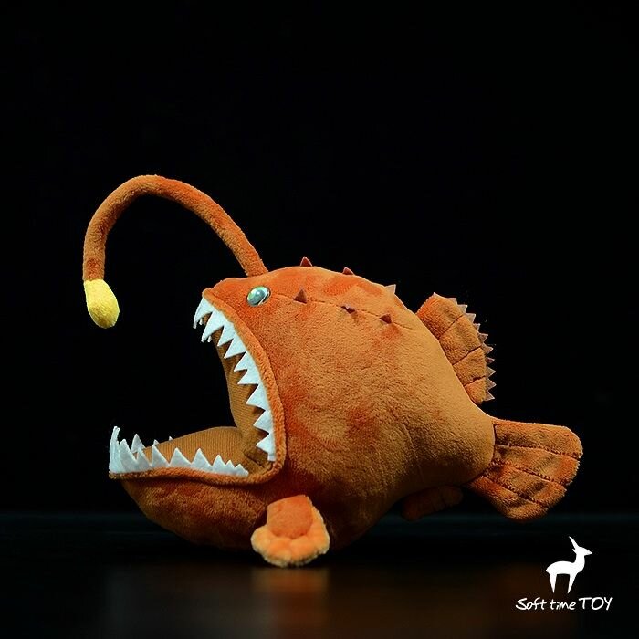 Фонарь рыба морское животное плюшевая игрушка25cm