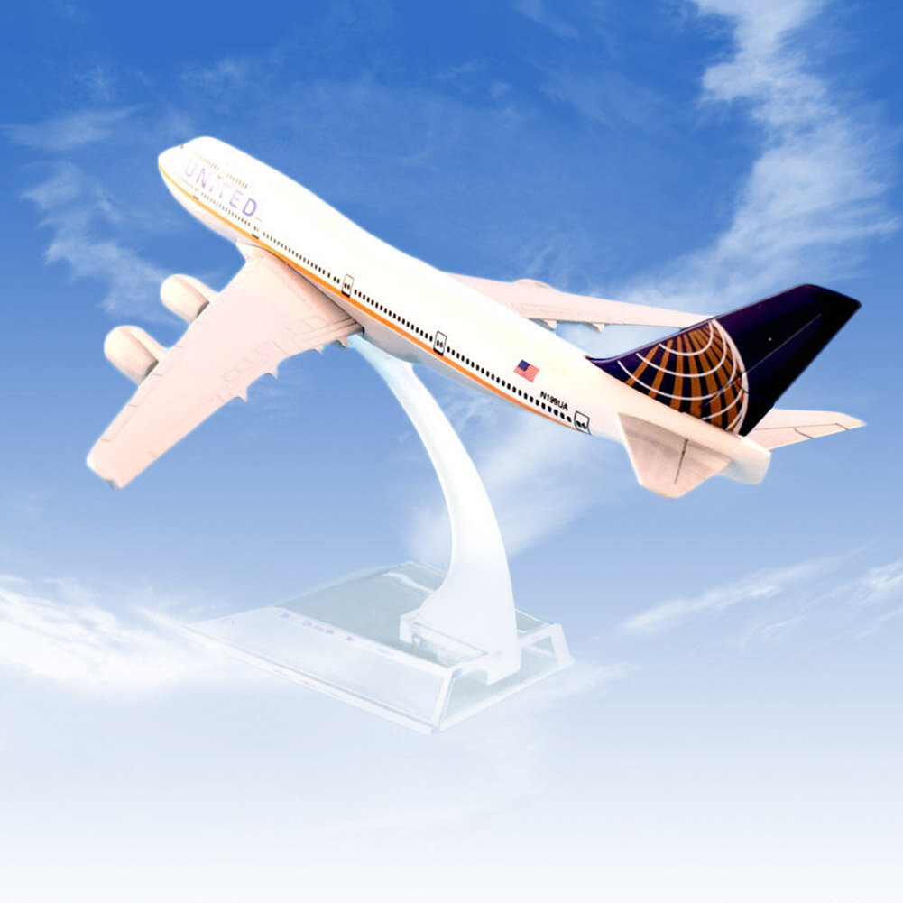 1/400 United Airliners B747 литой под давлением сплав самолет модель самолета детский подарок безделушка