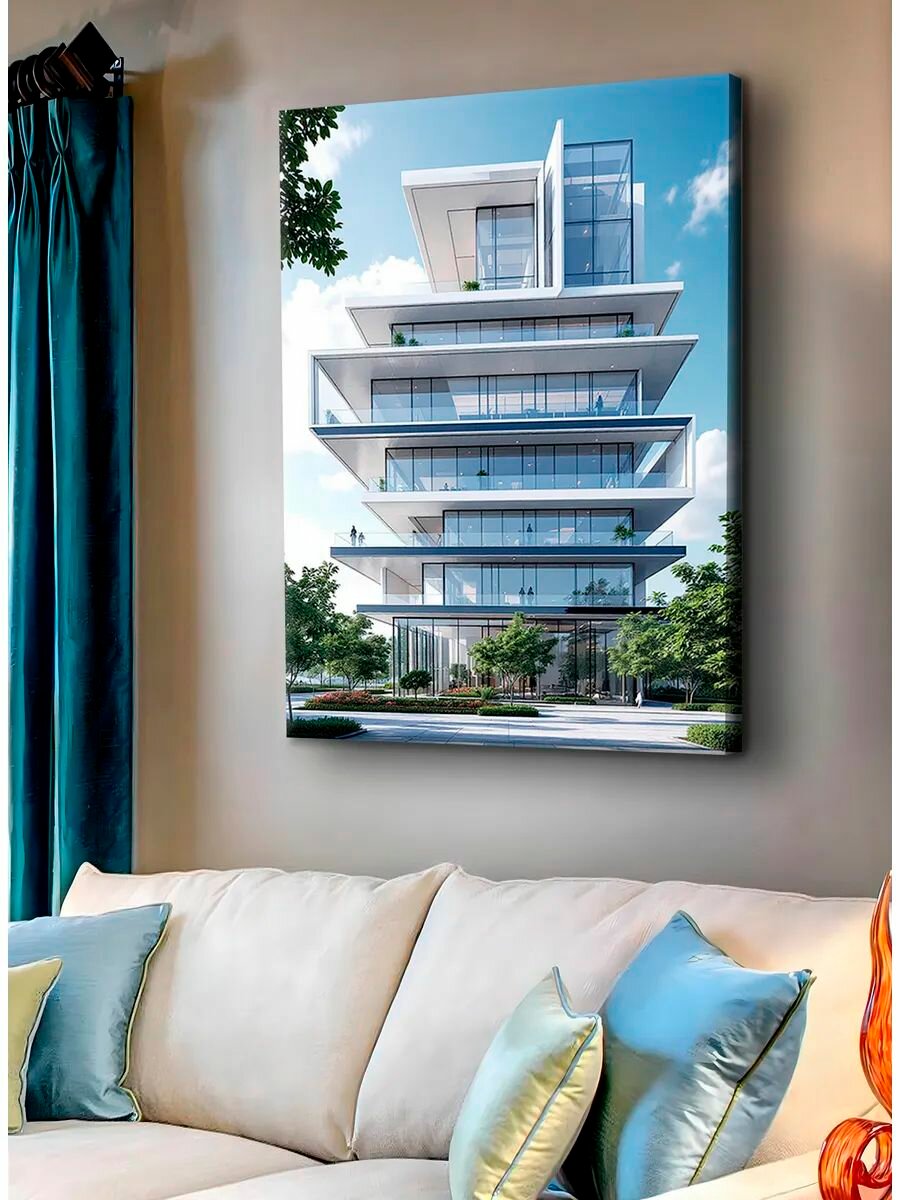 Картина "Современная архитектура", на стену 30х40см 1шт.