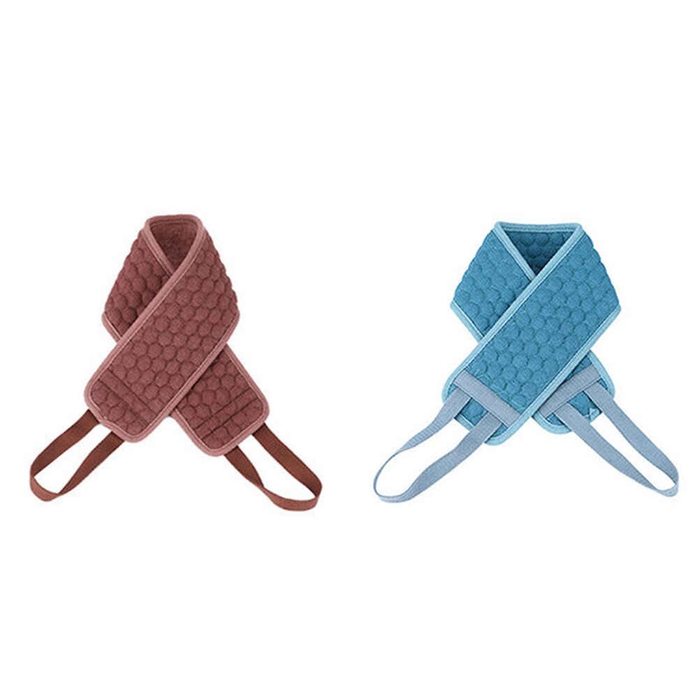 2 шт. Губки для мытья тела, щетка для тела, отшелушивающая мочалка для спины, аксессуары - кофейный и синий