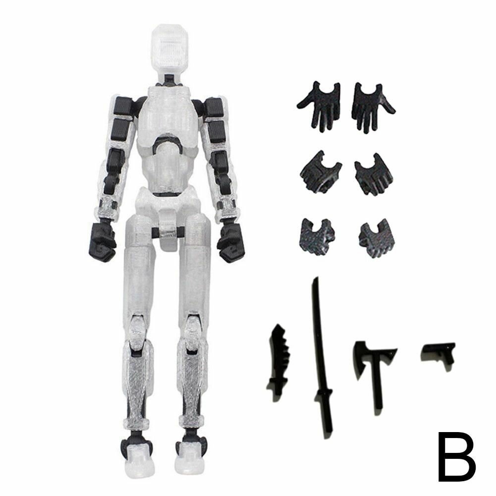 14CM многосуставной подвижный пластиковый кукольный робот напечатанный на 3D принтере
