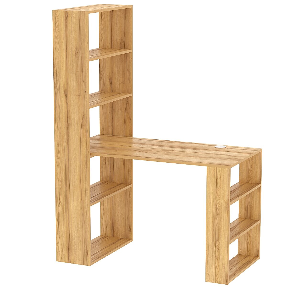 Стол письменный со стеллажом СПС-01, Дуб Золотистый. Производитель товара - компания ТОБ.