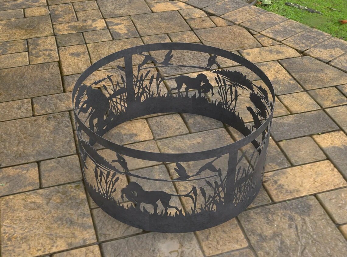 Очаг, чаша для костра, Костровая чаша, Жаровня для улицы Охота, на охоте - огнеупорная краска