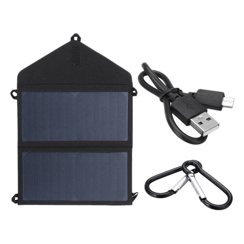 Складная солнечная панель 20 Вт Sun Power Outdoor Solar Cells Charger 5 В 2 А USB Portable Solar Panels for Smartphones