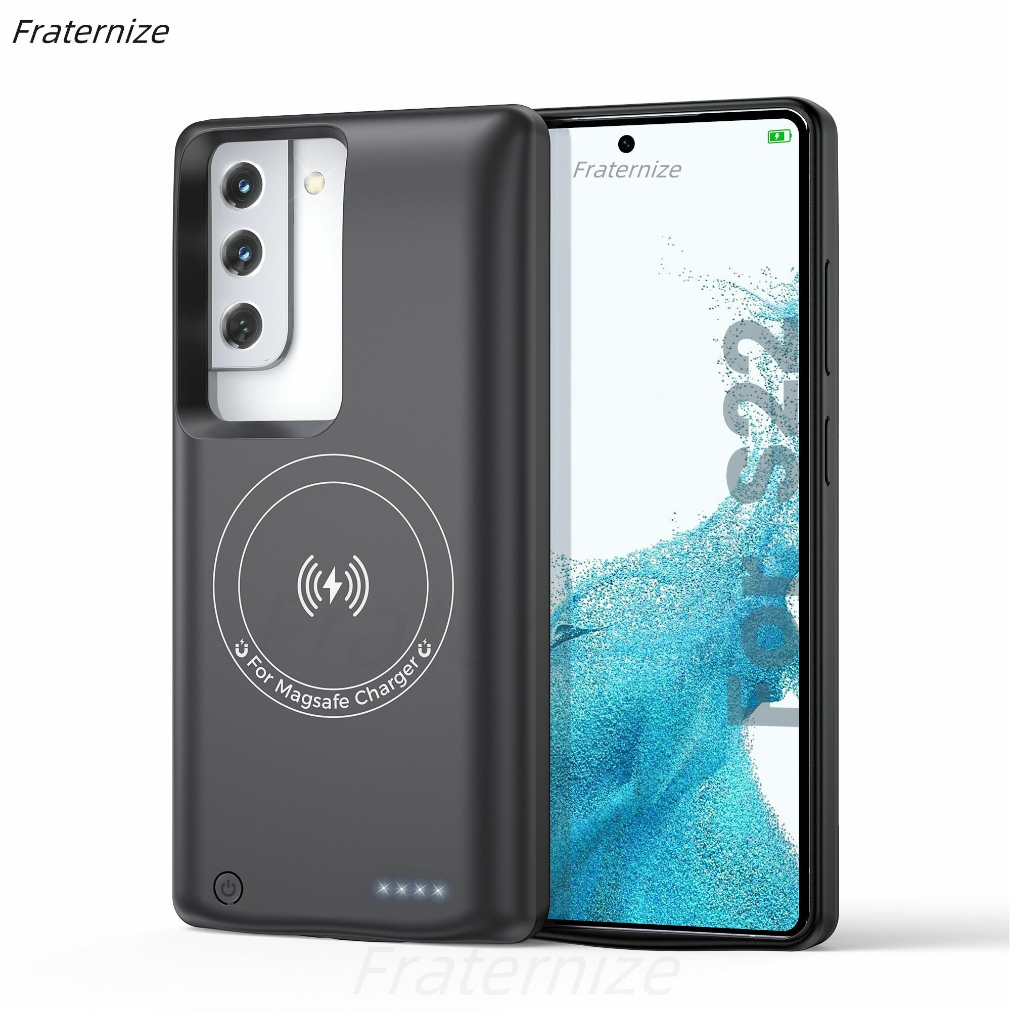 10000mAh Магнитная беспроводная Чехол-аккумулятор для Samsung Galaxy S22 Power bank