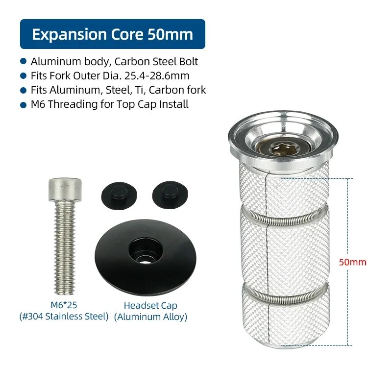 Компрессионная пробка DEEMOUNT 50mm, AL Cap Kit