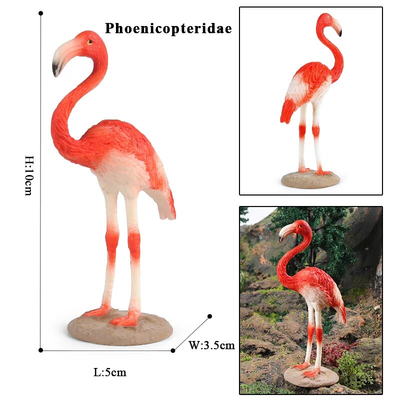 Фигурка фламинго Phoenicoterdidae, 10см, розовый