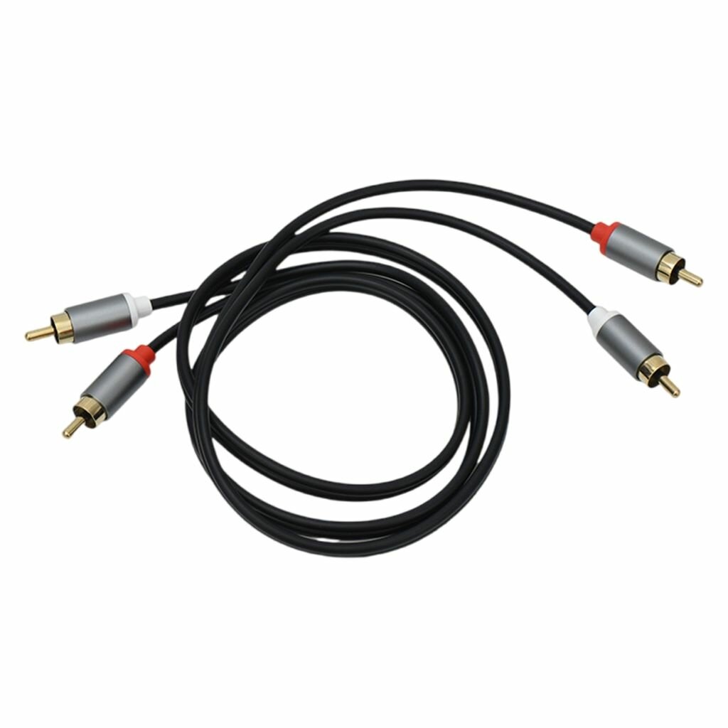 Кабель,2RCA к 2RCA аудиокабель двойной цветок - 2м, 1 бухта
