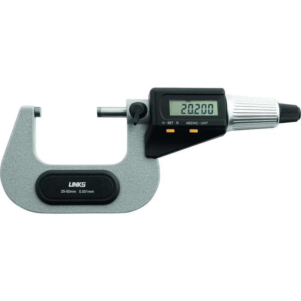 LINKS Микрометр гладкий цифровой МКЦ 0-25мм 727 II-01