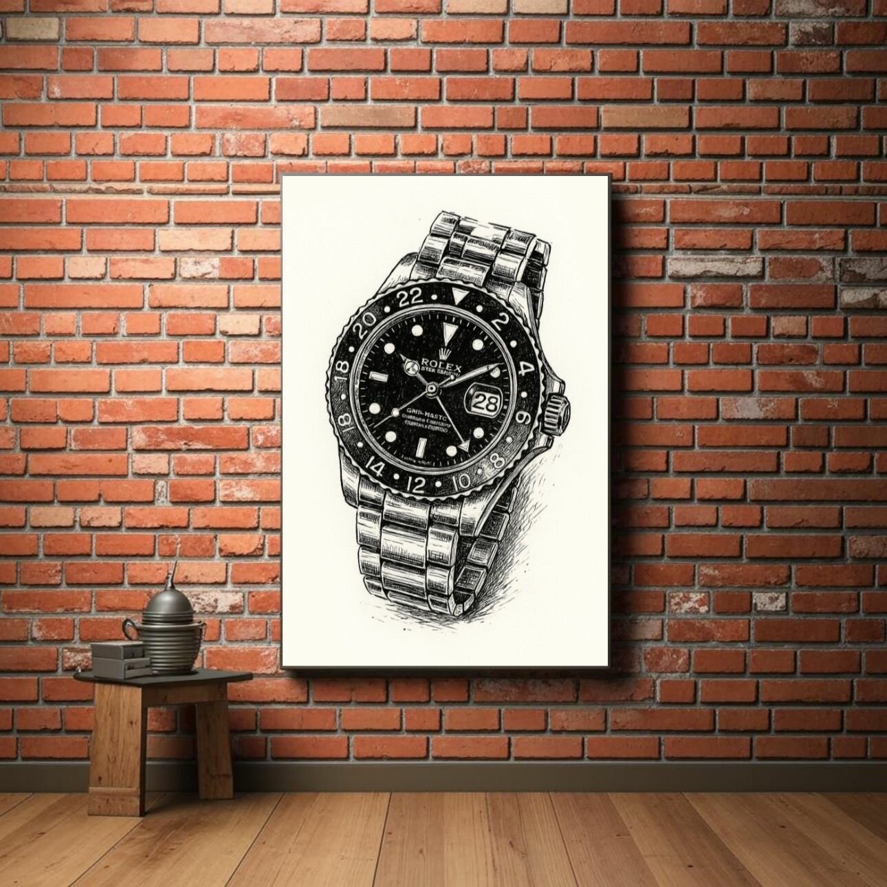 Картина на стену Часы, Ролексы, интерьерная, постер, 50*70 см