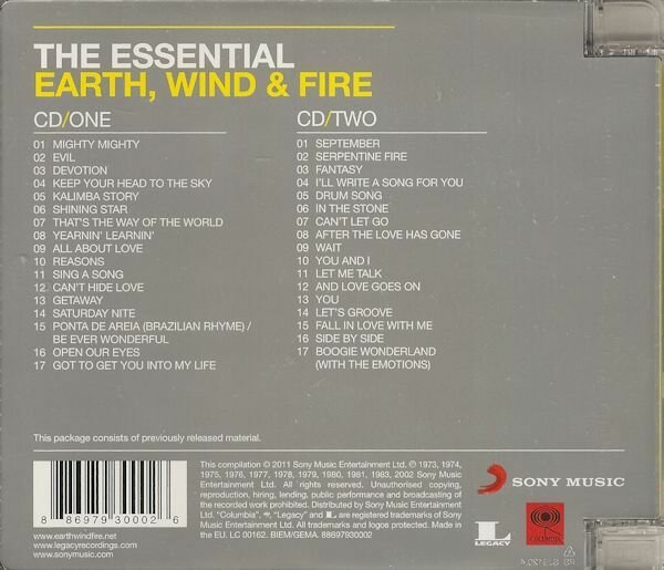 Диск Earth, Wind & Fire - The Essential (2 CD) — фото 1