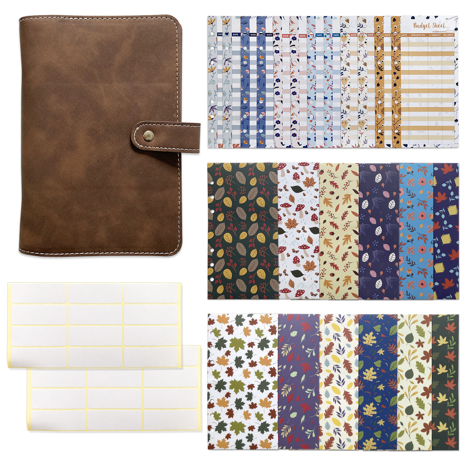 Набор почтовой бумаги, для конвертов, с цветочным принтом, А6