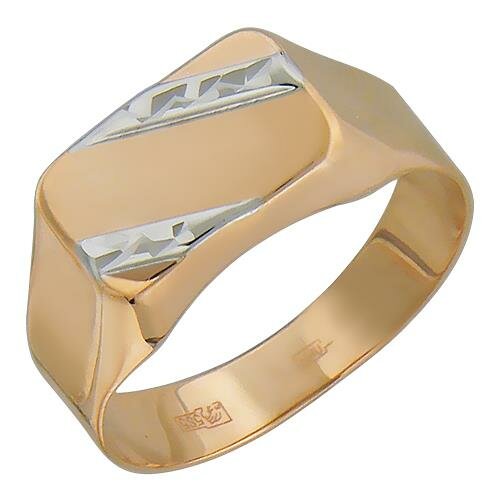 Печатка, красное золото, 375 проба