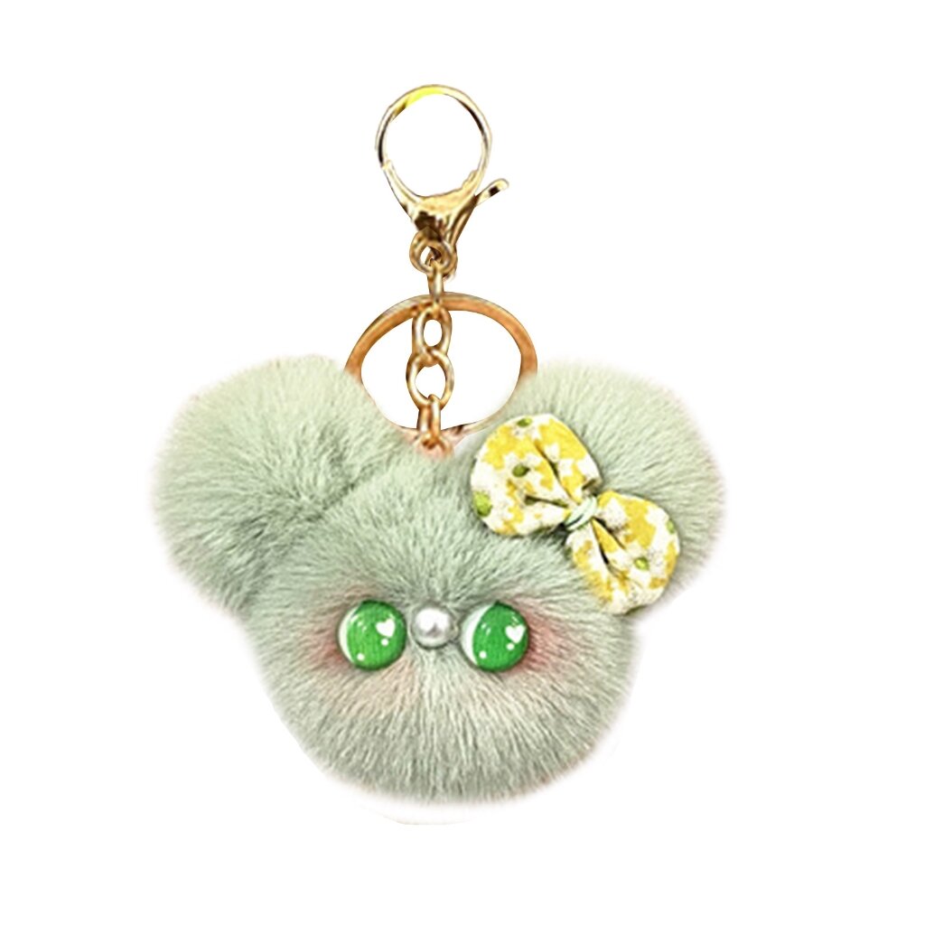 Детский Рюкзак Кулон Плюшевый Брелок Пушистый Искусственный Мех Животных Автомобильные Брелоки Милый Плюшевый Декор Сумка Аксессуары Подарочные Начинки