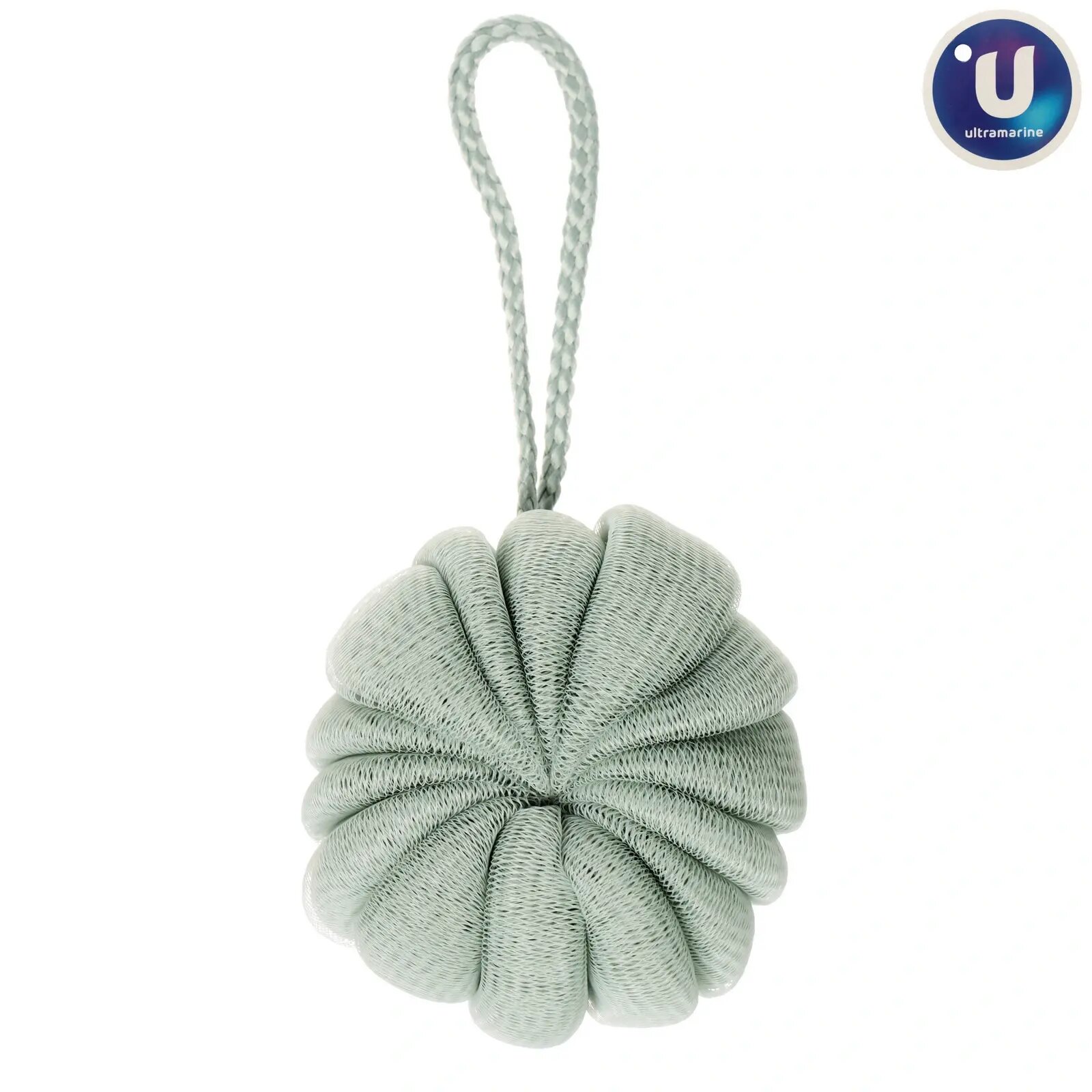 Мочалка нейлоновая «Premium - Paradise», мятная, D-10см, мягкая и долговечная