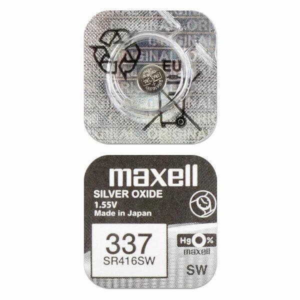 Батарейка для часов Maxell оксид-серебряная SR416 SW (337) (бл1)