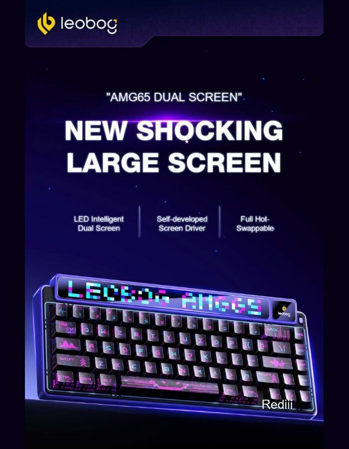 Клавиатура LEOBOG AMG65, Light Feather Switch, saibo