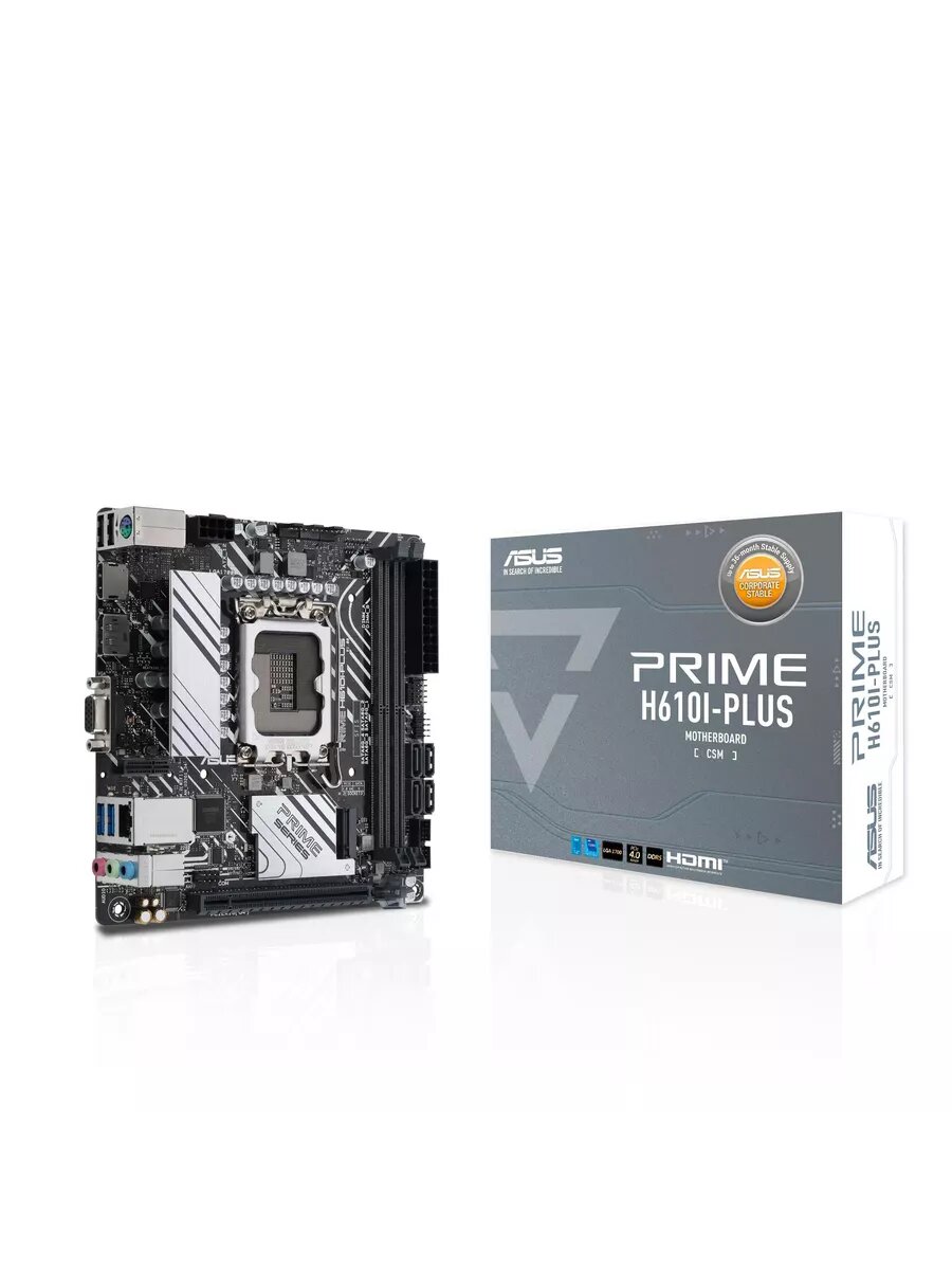 Материнская плата PRIME H610I-PLUS-CSM, LGA1700, Mini-ITX