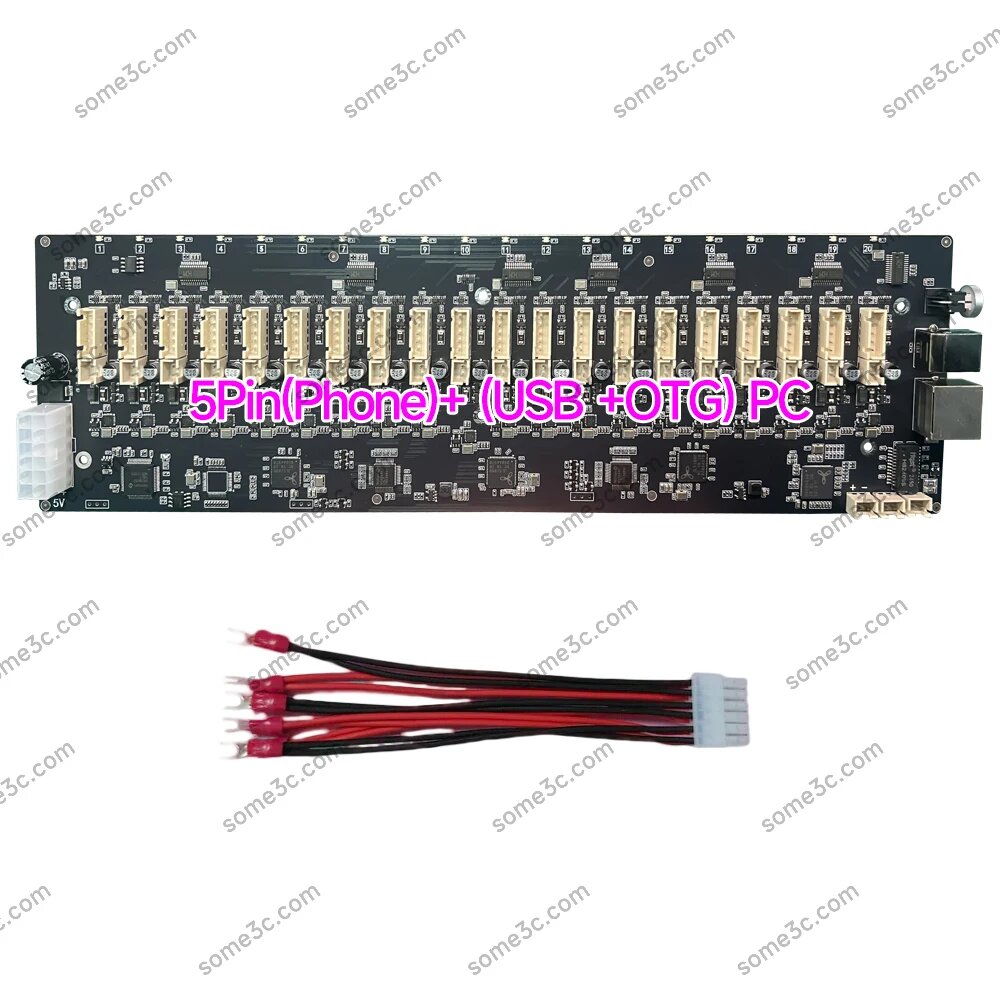 NESSING Материнская плата для группового управления смартфонами 5Pin-OTG-USB