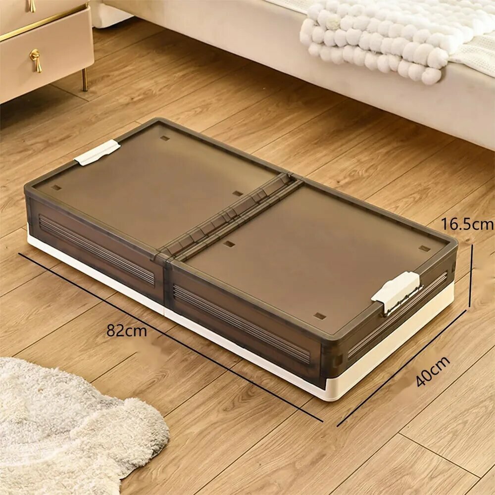 Под кроватью Выкатной ящик, серый металлик, 40 см х 82 см х 16,5 см