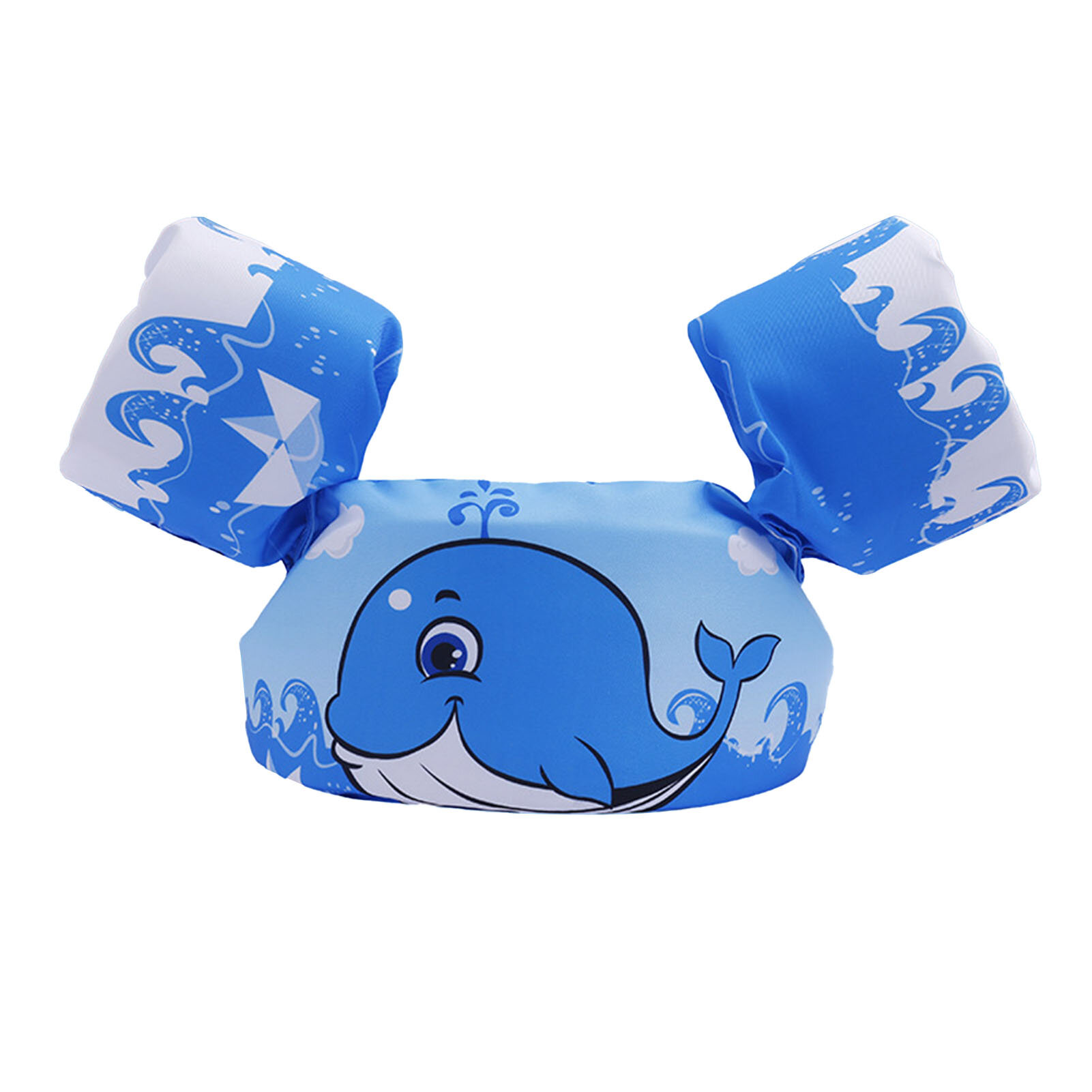 Детский жилет для плавания, надувной свободный мультяшный узор, складной жилет для плавания из ЭПЭ, куртка для тренировок по плаванию, кит