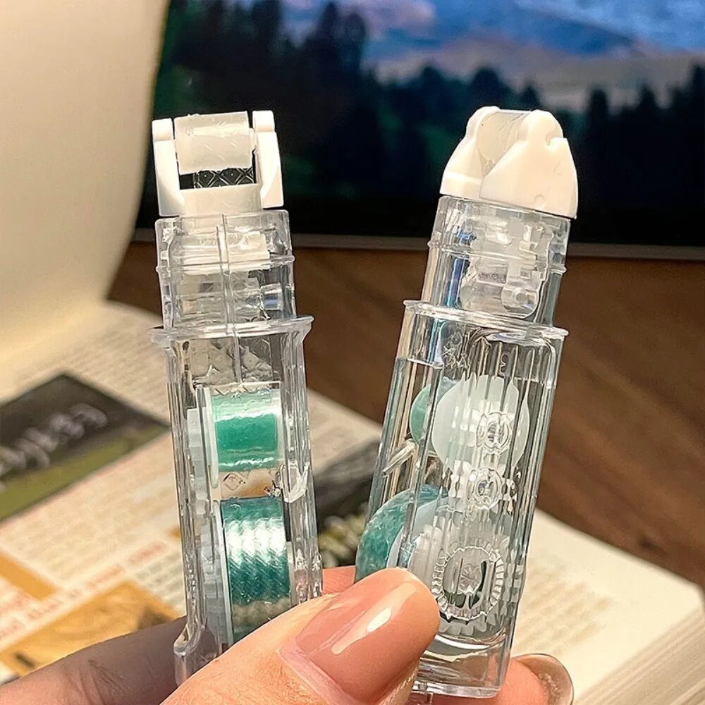 Двухсторонний скотч-ручка 10 м Голубой, Refill-1PC