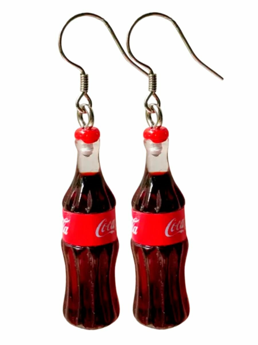 Серьги пусеты, с подвесками