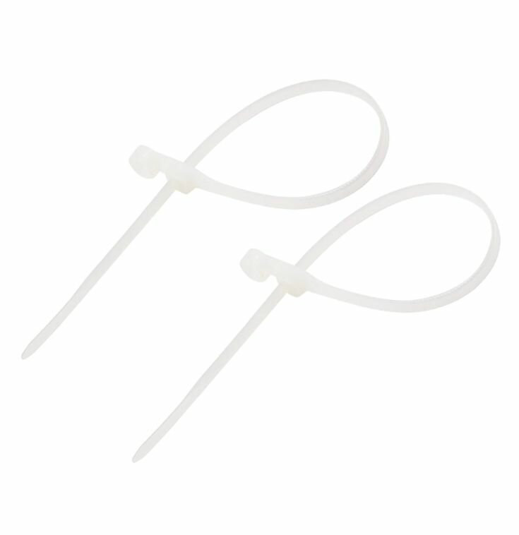 Хомут REXANT нейлоновый под винт 150x3,6 мм белый 100 шт