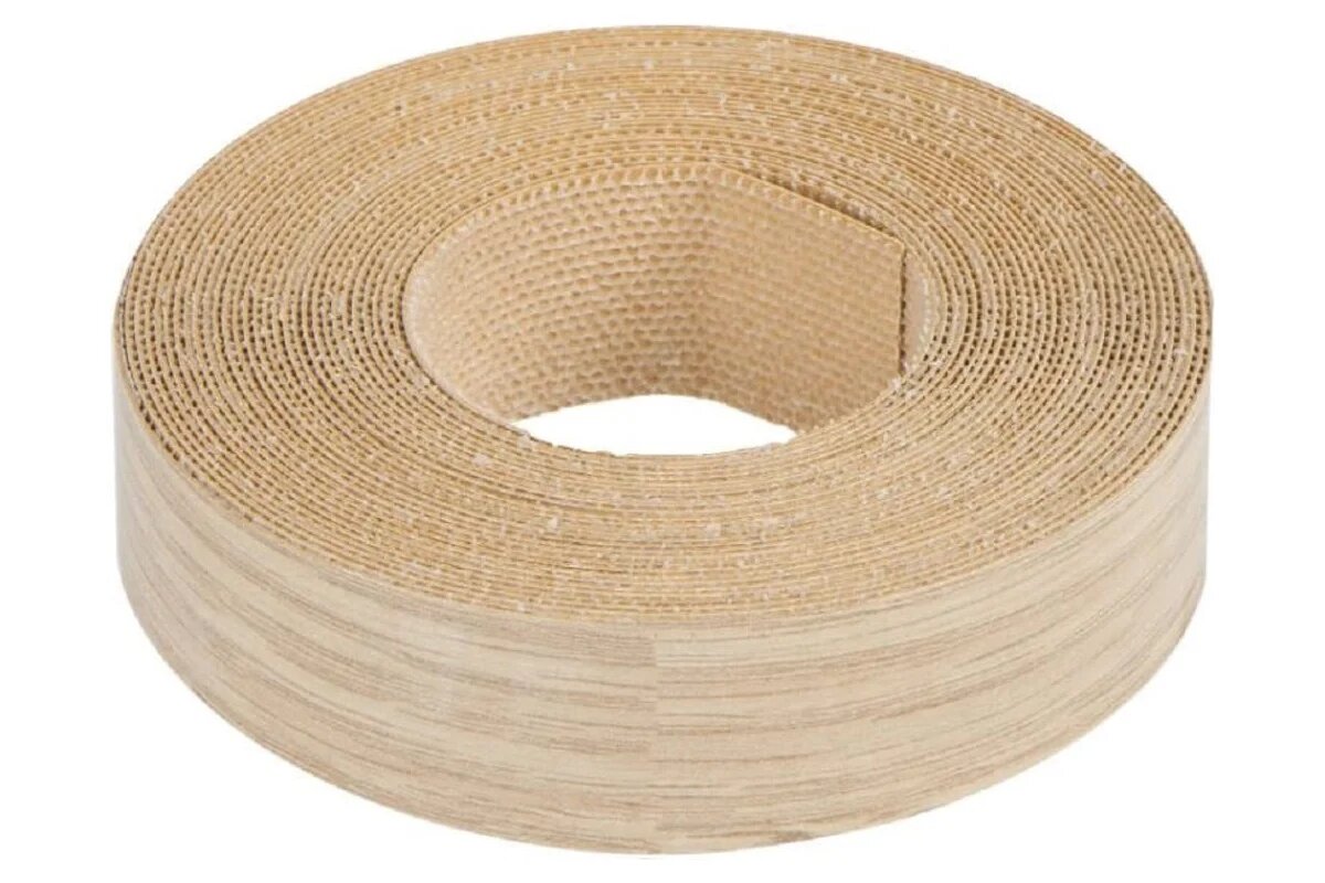 Локри Меламиновая кромка 19 мм дуб молочный с клеем, длина 10 м, код D3232-10 для мебели