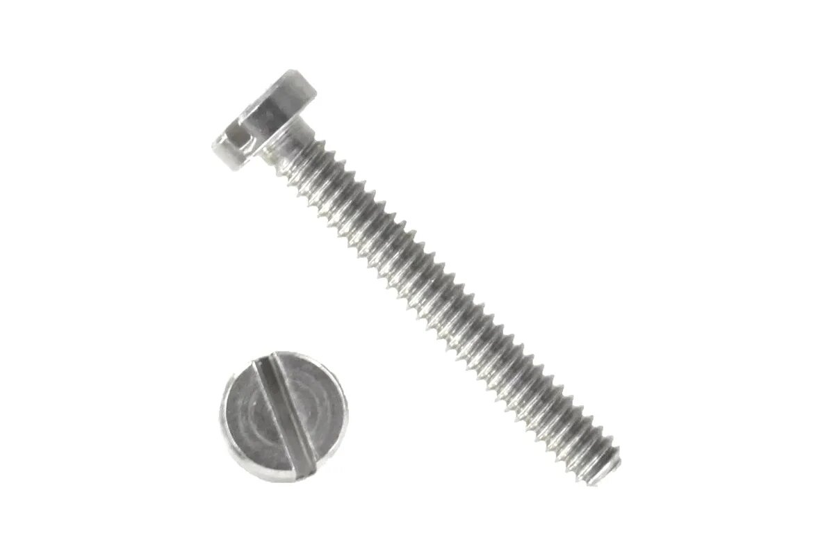 Виртуоз винт цилиндрической головкой прямой шлиц 4x8 мм DIN 84 нерж. сталь A2 16 шт